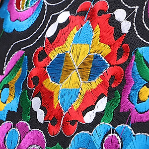 ABEE Hmong Vintage Ethnic Shoulder Bag Embroidery Boho Hippie Tassel Tote Messenger