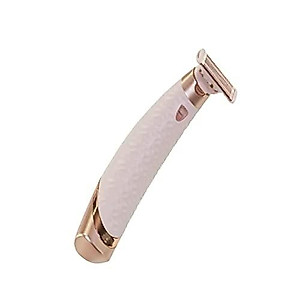 Flawless Nu Razor,Rechargeable Electric Razor for Women, Hypoallergenic 18K Gold-Plated Head