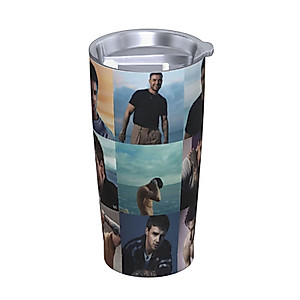 UALWORY Liam Music Payne Tumbler Cup 20oz Travel Coffee Mug with Lid and Straw Stainless Steel Insulated Mugs