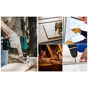 zcfochi Screws #6 x 1-1/4" Drywall Screws 260PCS Coarse Thread Sheetrock Wood Screws with Phillips Drive,1 LBS Flat Truss Head Self Tapping Screws Black Phosphate Coated Stainless Fast Self Tapping