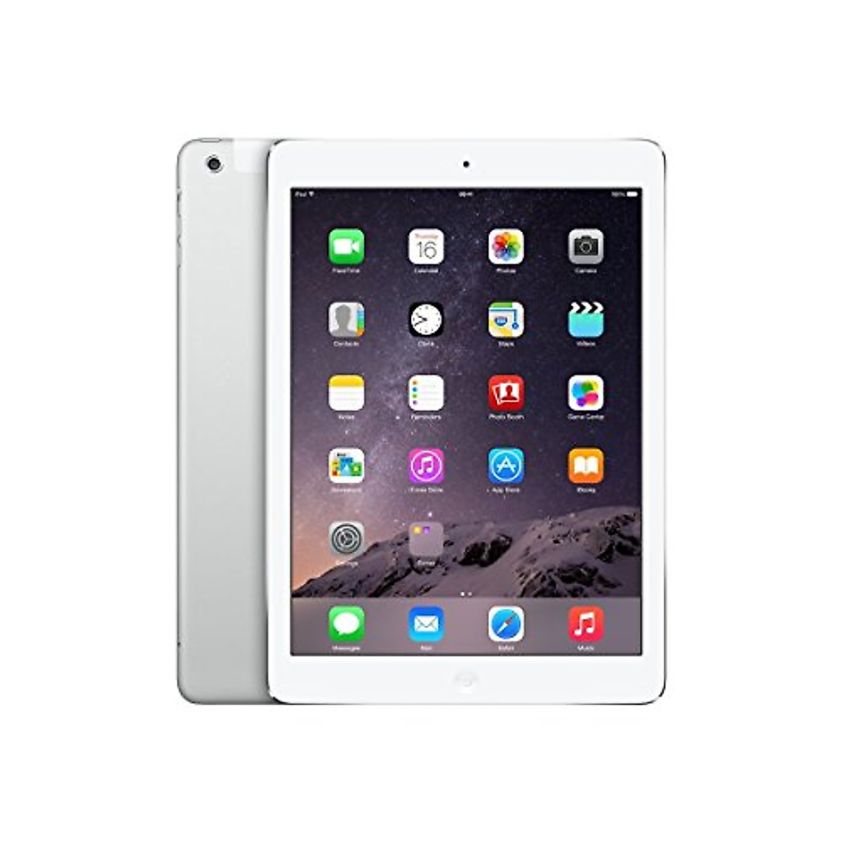 Apple iPad Air 2 MH2N2LL/A (64GB , Wi-Fi + 4G, Silver) NEWEST VERSION (Renewed)