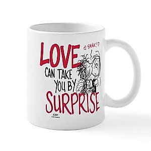 CafePress Peanuts Surprise Love Large Mug Ceramic Coffee Mug, Tea Cup 11 oz
