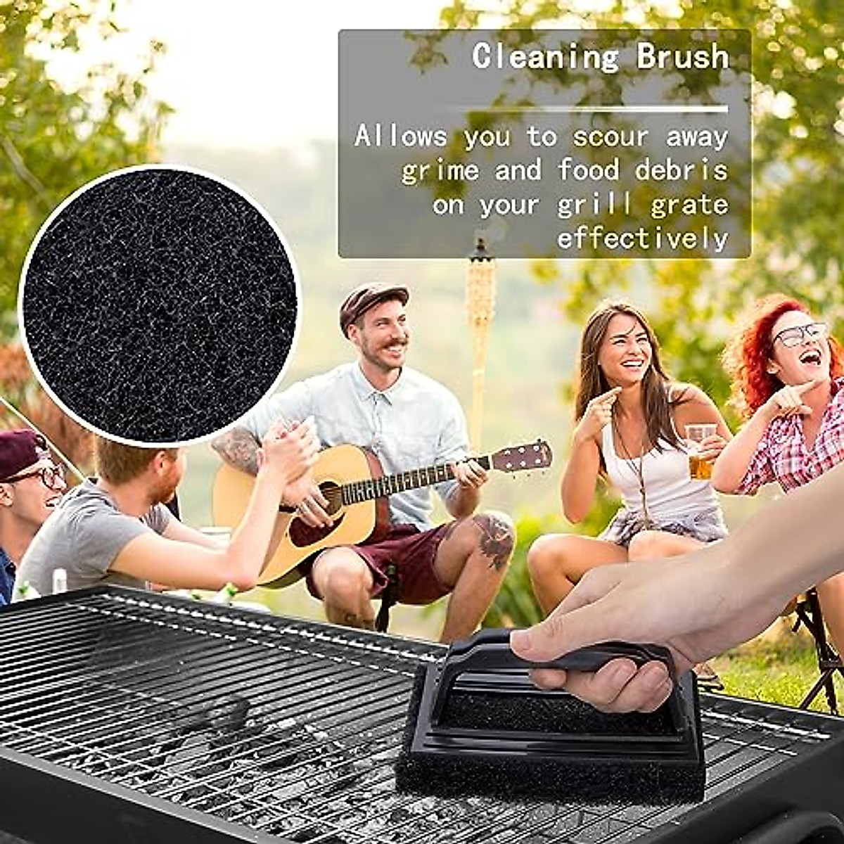 Supernal 46pcs Blackstone Griddle Accessories,Meat Press,Fat Top Grill Accessories,Grill Utensils Set,Grilling Gifts for Men,Camping,Backyard,Thanksgiving, Christmas, Halloween