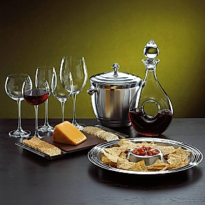 Lenox Tuscany Classics Personalized 96oz 18/10 Stainless Steel Ice Bucket with Lid and Handles, Custom Engraved Insulated Metal Ice Bucket for Cocktail Bar, Parties, Bar Cart Accessories