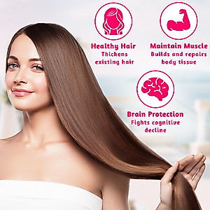 VWS Biotin 10,000 mcg Dietary Supplement w/Zinc & Selenium to Promote Thicker Hair Growth, Stronger Nails & Healthy Skin for Women and Men, 60 Vegan Capsules