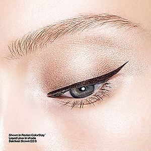 Liquid Eyeliner by Revlon, ColorStay Eye Makeup, Waterproof, Smudgeproof, Longwearing with Ultra-Fine Tip, 251 Blackest Black, 0.08 Fl Oz (Pack of 2)