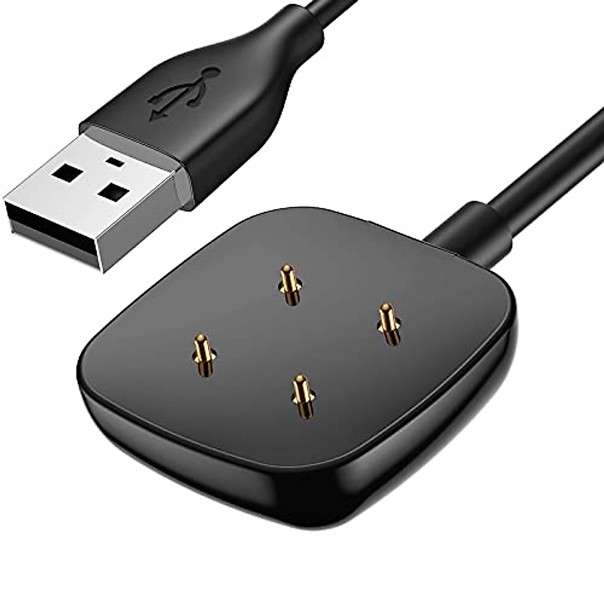 KIMILAR (2 Pack) Charger Compatible with Fitbit Sense/Fitbit Sense 2, Fitbit Versa 3 / Fitbit Versa 4, Replacement Charging Charger Cable Compatible with Fitbit Versa 4 / Fitbit Sense 2 Smartwatch