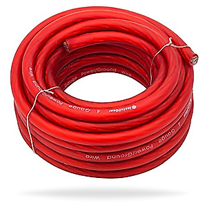 InstallGear 4 Gauge Wire (25ft) Copper Clad Aluminum CAA - Primary Automotive Wire, Car Amplifier Power & Ground Cable, Battery Cable, Car Audio Speaker Stereo, RV Trailer Wiring Welding Cable 4ga