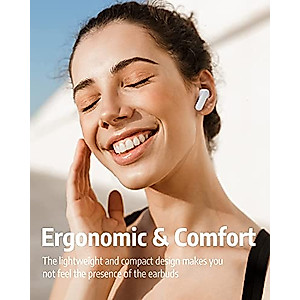 oetnaisan Bluetooth Earbuds,【24Hrs Charging Case】 Smart Touch Control Bluetooth Headphones, IPX5 Waterproof Sport Headphones, 6Hours,for Work/Travel/Gym