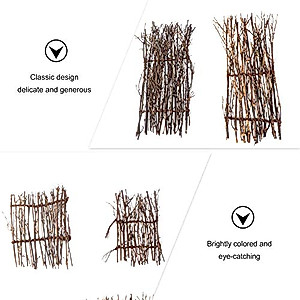 Yardwe 6pcs Sushi Bamboo Fence Japanese Bamboo Decoration Sushi Sashimi Plate Decorative Bamboo Fence Ornaments for Restaurant Landscape Decoration