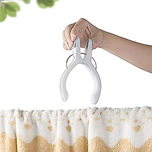 Foshine 8 Pack Beach Towel Clips for Beach Chairs White Jumbo Size Towel Clamps Lounge Pool Chairs Plastic Clothes Pegs Hanging Clip Clamps Large for Cruise Vacation