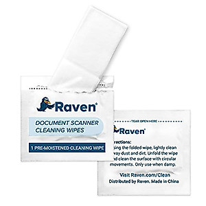 Document Scanner Cleaning Wipes - 60 Count Pack - by Raven Scanner