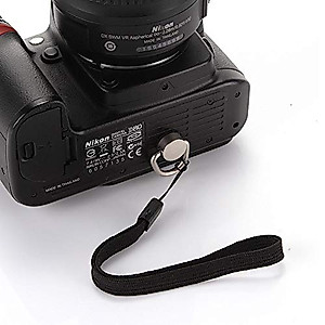 Stainless Steel D Ring Screw Hinged Holder Camera Fixing Screw 1/4"-20 Thread for Tripod DSLR Cameras for Quick Release Wrist Strap Sling 2 Pack