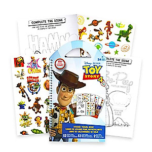 Buzz Lightyear Backpack for Boys Girls Kids - 5 Pc Bundle with 16" Buzz Lightyear School Backpack Bag, Water Pouch, Stickers, and More (Toy Story School Supplies)