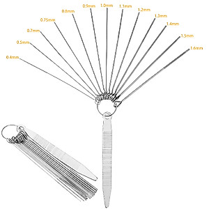 Blisstime 2 Sets (4pcs) 6 String Acoustic Guitar Bone Bridge Saddle and Nut, Made of Real Bone with 9 Pcs Sand Paper, Stainless Steel Needle Files of 13 Sizes
