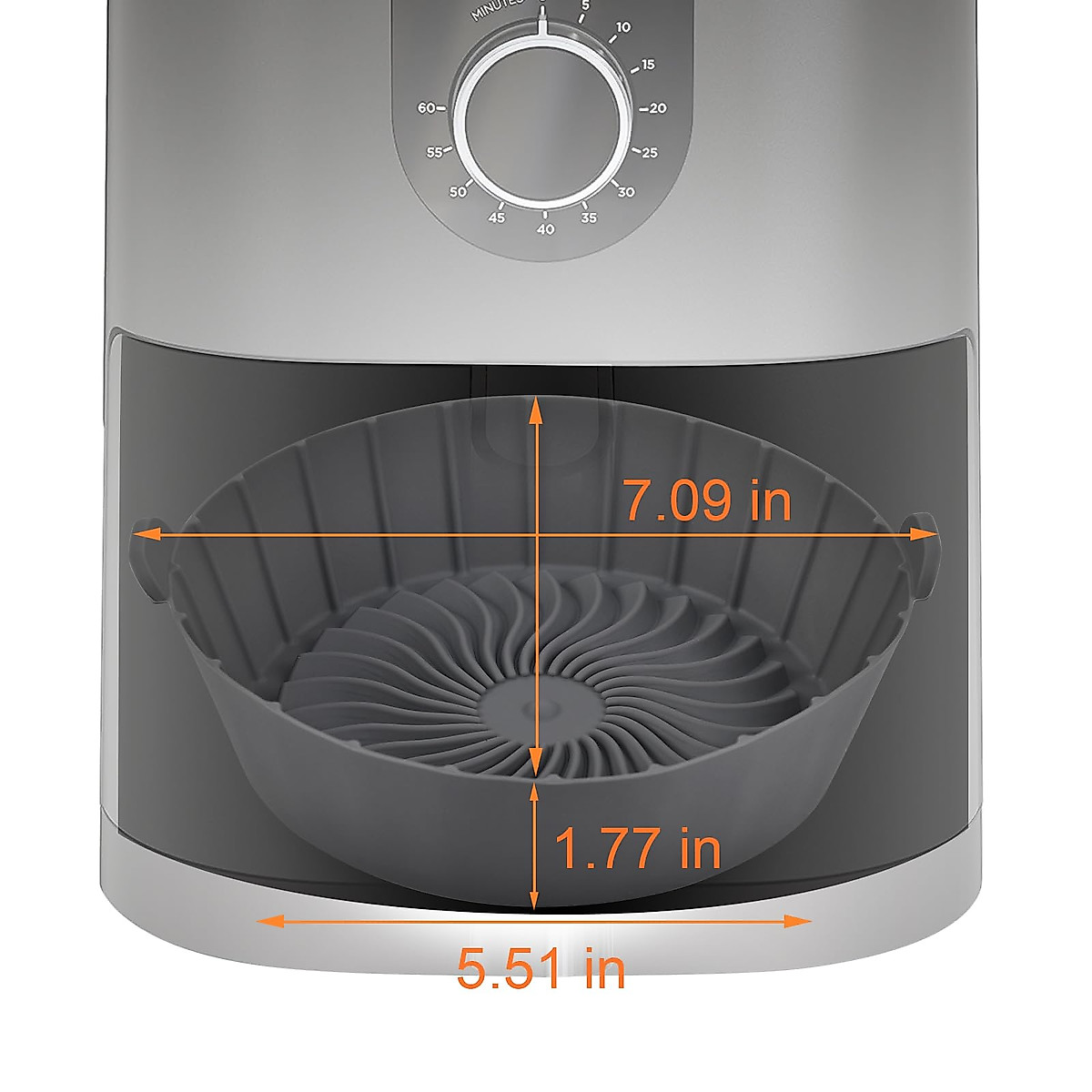 SIUDANGKA Silicone Air Fryer Liners for 2qt Air Fryer, 3 Pack Non-Stick Air Fryer Parchment Paper Air Fryer Liners Compatible with Ninja AF080 Mini, Instant Vortex 2-QT, CHEFMAN Small, COSORI Small