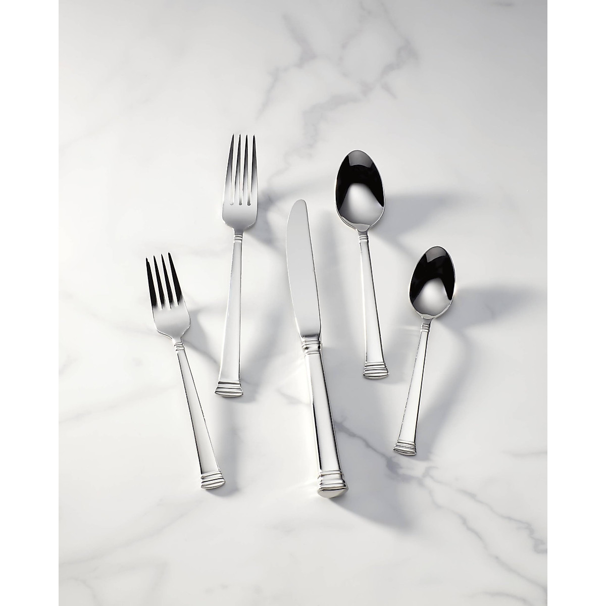 Lenox Eternal 20-Piece Flatware Set, 3.20 LB, Metallic