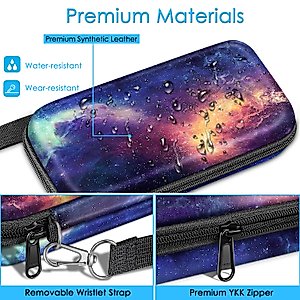 Graphing Calculator Carrying Case for TI-84 Plus CE, Fintie Hard EVA Shockproof Protective Box for TI-84 Plus/TI-83 Plus CE/Casio fx-9750GII (Galaxy)