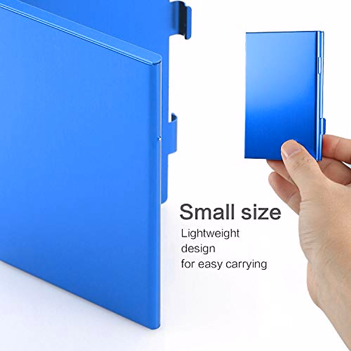Premium Game Card Case for Nintendo Switch, Aluminum Game Cartridge Holder for Nintendo Switch (Hold 6 Game Cards) (Blue)