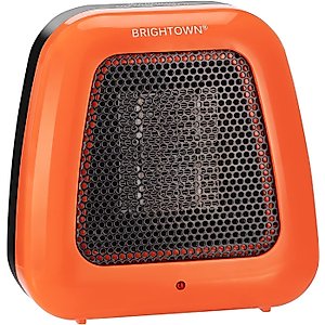 Brightown Small Space Heater for Indoor Use - 400W Low Wattage Portable Personal Mini Heater with Tip Over Protection, Low Noise Desk Heater for Office Bedroom Home Use