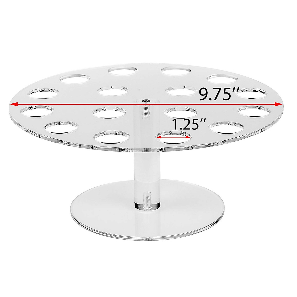 Jusalpha Clear Acrylic Ice Cream Cone/Sushi Hand Roll Stand Holder Christmas Halloween Candy Decorative (Capacity: 24)