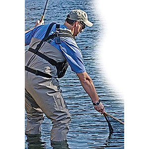 Gear Keeper Net Retractors | Features Various Mounting Options with QC-II Split Ring Accessory | Ideal for Fly Fishing and Kayak Fishing | Made in USA