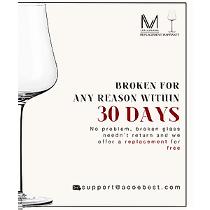 LUNA & MANTHA Red Wine Glasses | Set of 4 | Premium Crystal Wine Glass | Hand-Blown Long Stem Burgundy Wine Glasses | 18Oz | Martini Set Gifts for Wedding, Anniversary, Birthday|Clear