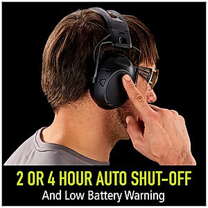 Peltor Sport Tactical 300 Smart Electronic Hearing Protector, Bluetooth Wireless Ear Muffs, NRR 22 dB, Bluetooth Headphones With Recessed Microphone, Ideal For Range, Shooting & Hunting (TAC300-OTH)