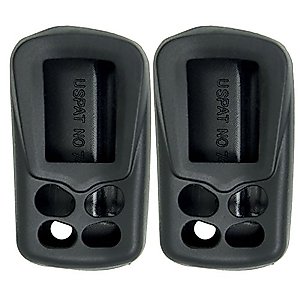 Keyless2Go Replacement for New Silicone Cover Protective Cases for Viper Python Remote 479V - Black - (2 Pack)