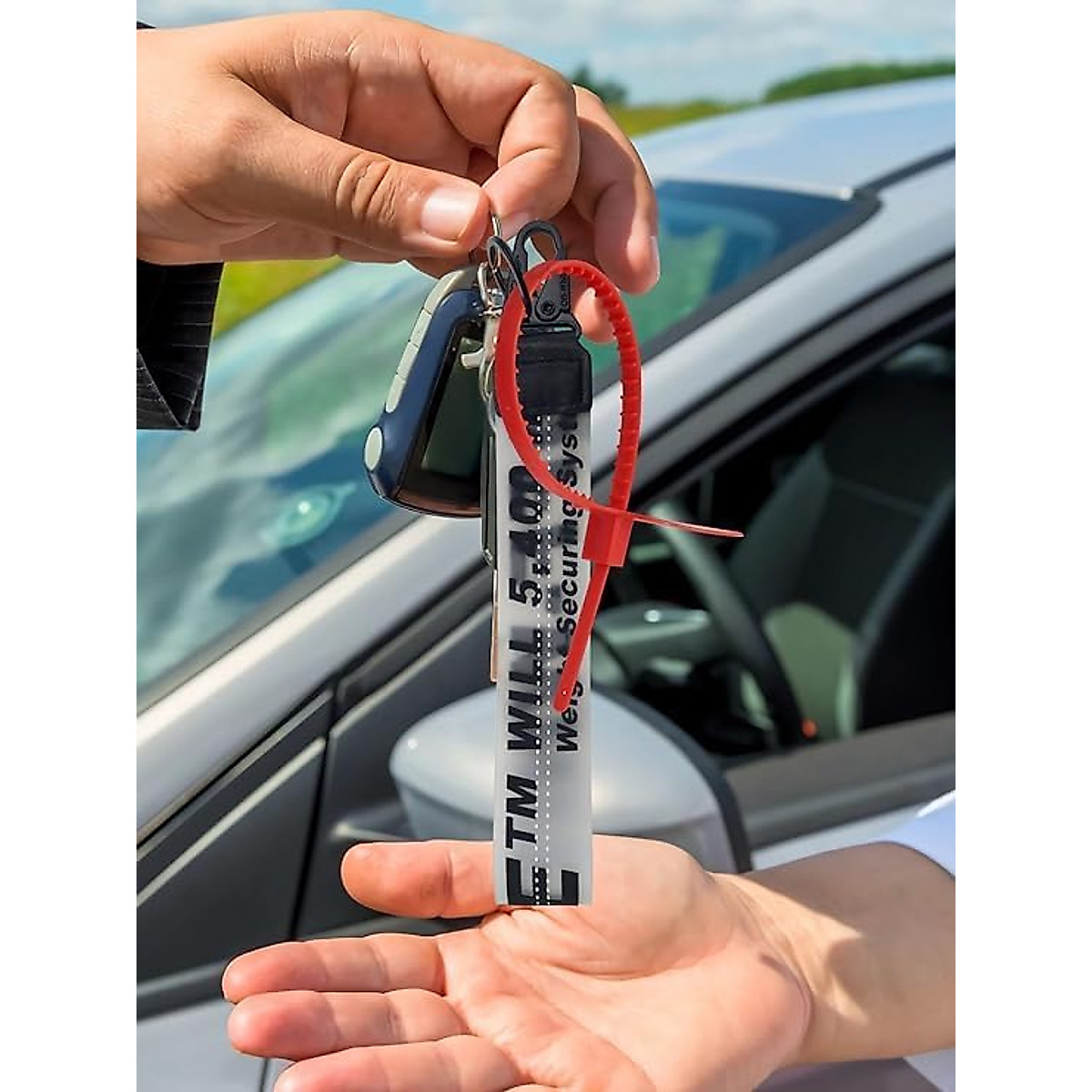 AllStyle By Patel Compatible Wristlet Strap for Key, Classic Hand Wrist Keychain Lanyard Key Chain Holder for Men and Women (1, Rubber - Black)