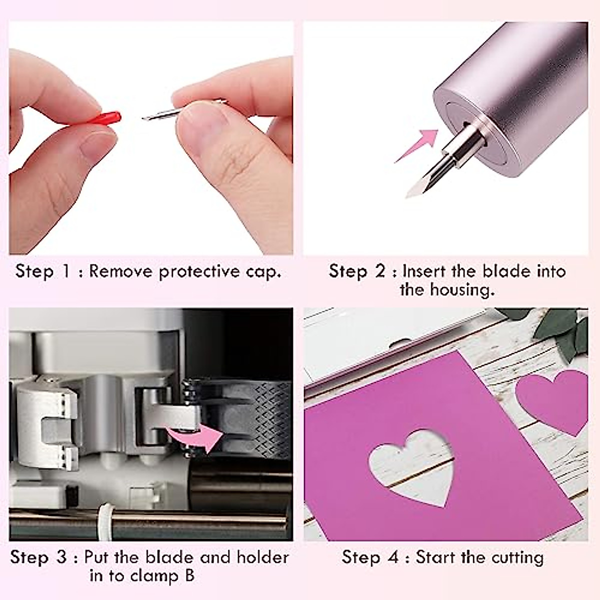 HQMaster Bonded-Fabric Blade and Holder Compatible with Explore 3/Air 2/Air/One/Maker 3/Maker Cutting Machine Replacement Blades for Polyester, Silk, Cotton, Denim, Felt, Linen