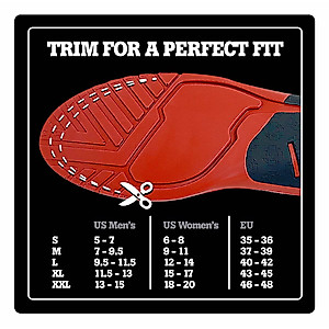 Old Bones Therapy Shock Absorbing Foot Insoles - Impact Protection, Arch Support and Improved Stability - Orthotic Insoles for Skateboarding, BMX, Motocross, Snowboarding and Ruling at Life (XXL)