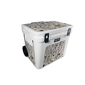 MightySkins Skin Compatible with Yeti Roadie 60 Wheeled Cooler - Blasted Concrete | Protective, Durable, and Unique Vinyl Decal wrap Cover | Easy to Apply, Remove, and Change Styles | Made in The USA