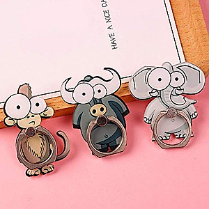 UnderReef Cell Phone Finger Ring Holder Cute Animal Smartphone Stand 361 Swivel for iPhone, Ipad, Samsung HTC Nokia Smartphones Tablet (Monkey)