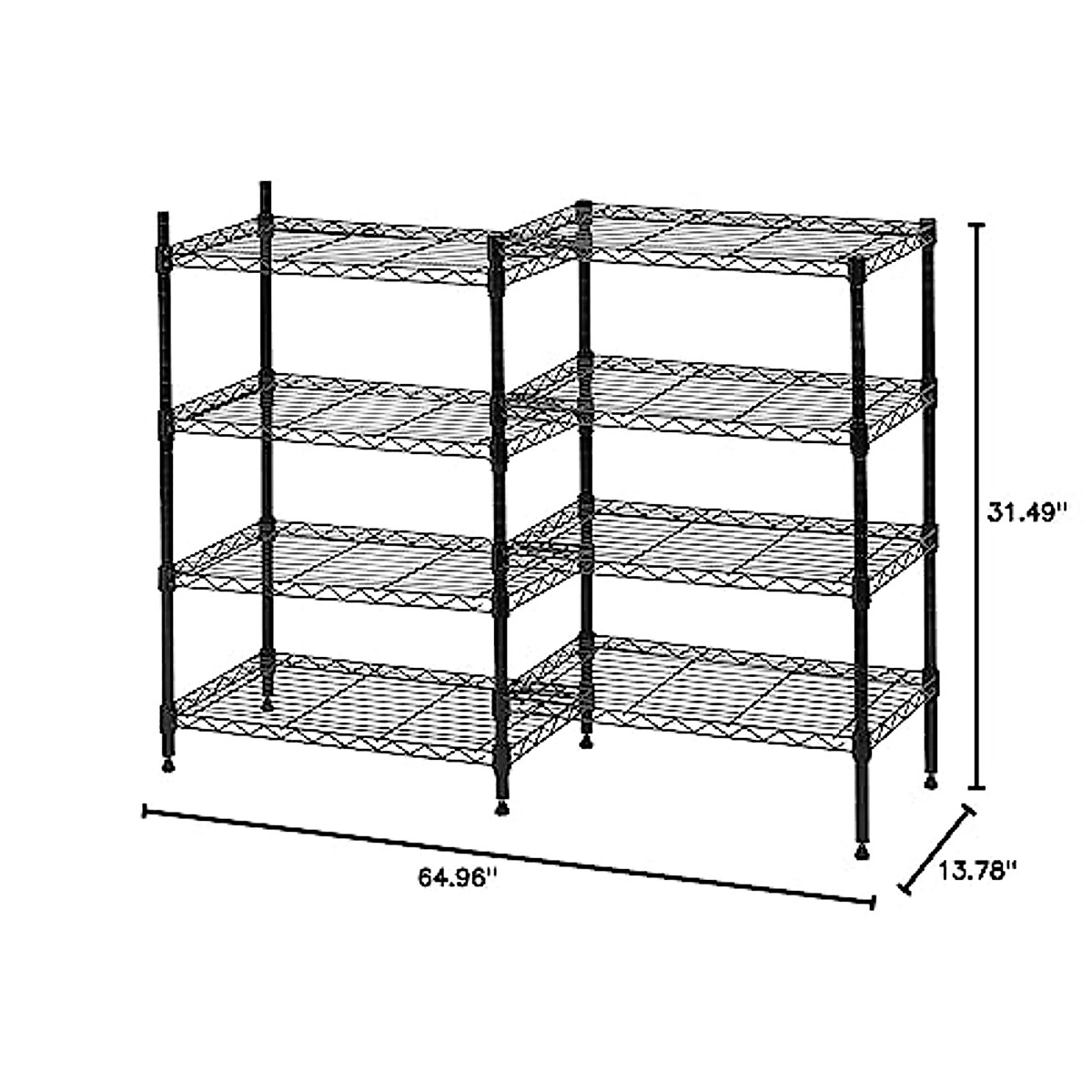 IRIS USA 260370 IRIS 8-Shelf Metal Rack Unit