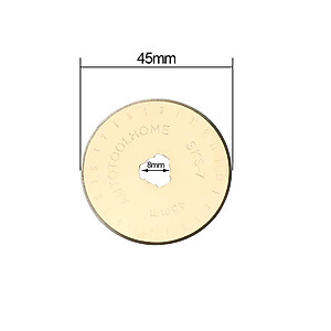 AUTOTOOLHOME 45mm Rotary Cutter Set with 10 Pack Titanium Rotary Blades Fabric Cutter SKS-7 Quilting Sewing Patchwork Tool