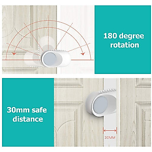 Fangze 4 Pcak Door Pinch Guard for Kids, Safety Finger Pinch Door Stopper Door Slam Stopper for Baby and Pet