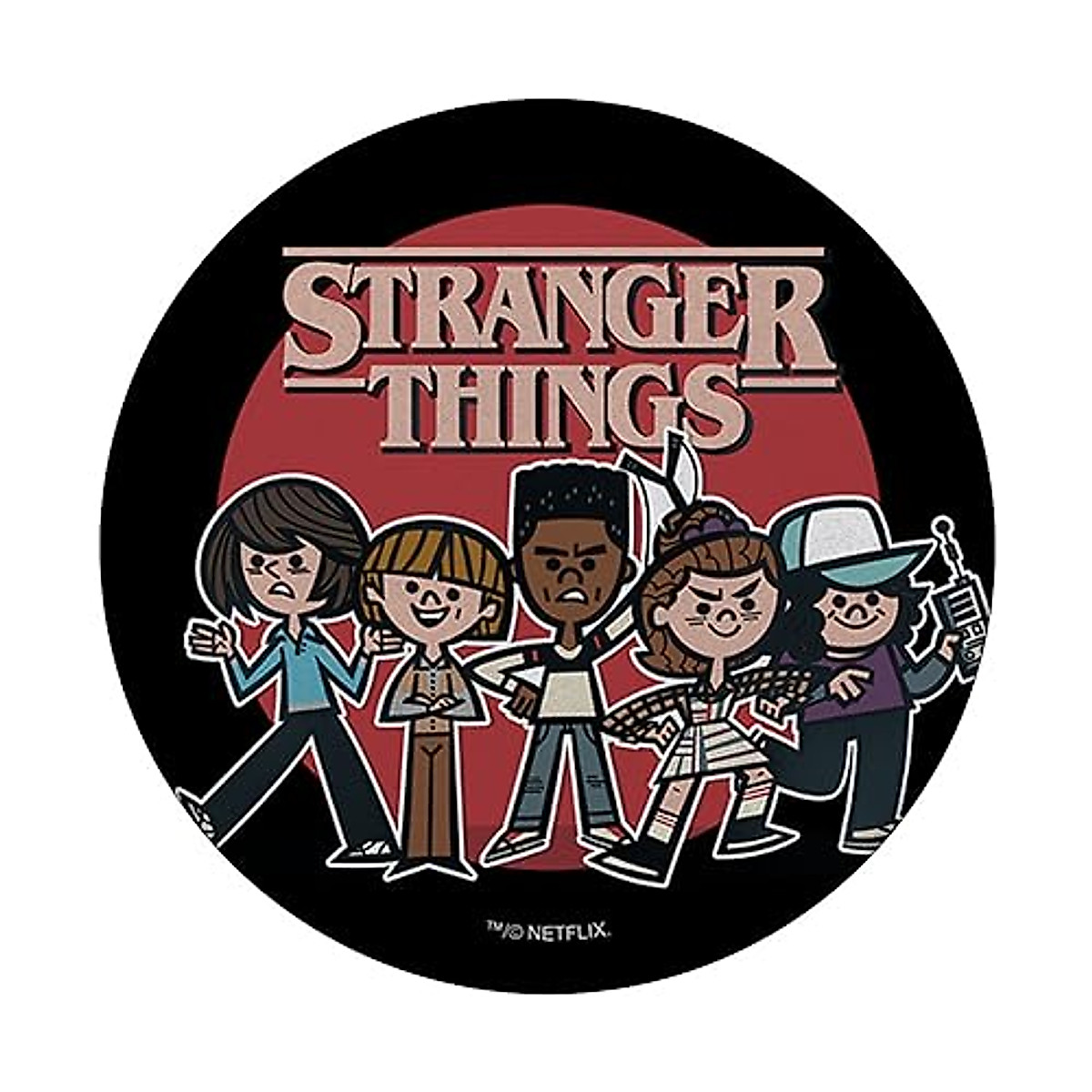 Stranger Things Group Shot Cartoons PopSockets Standard PopGrip