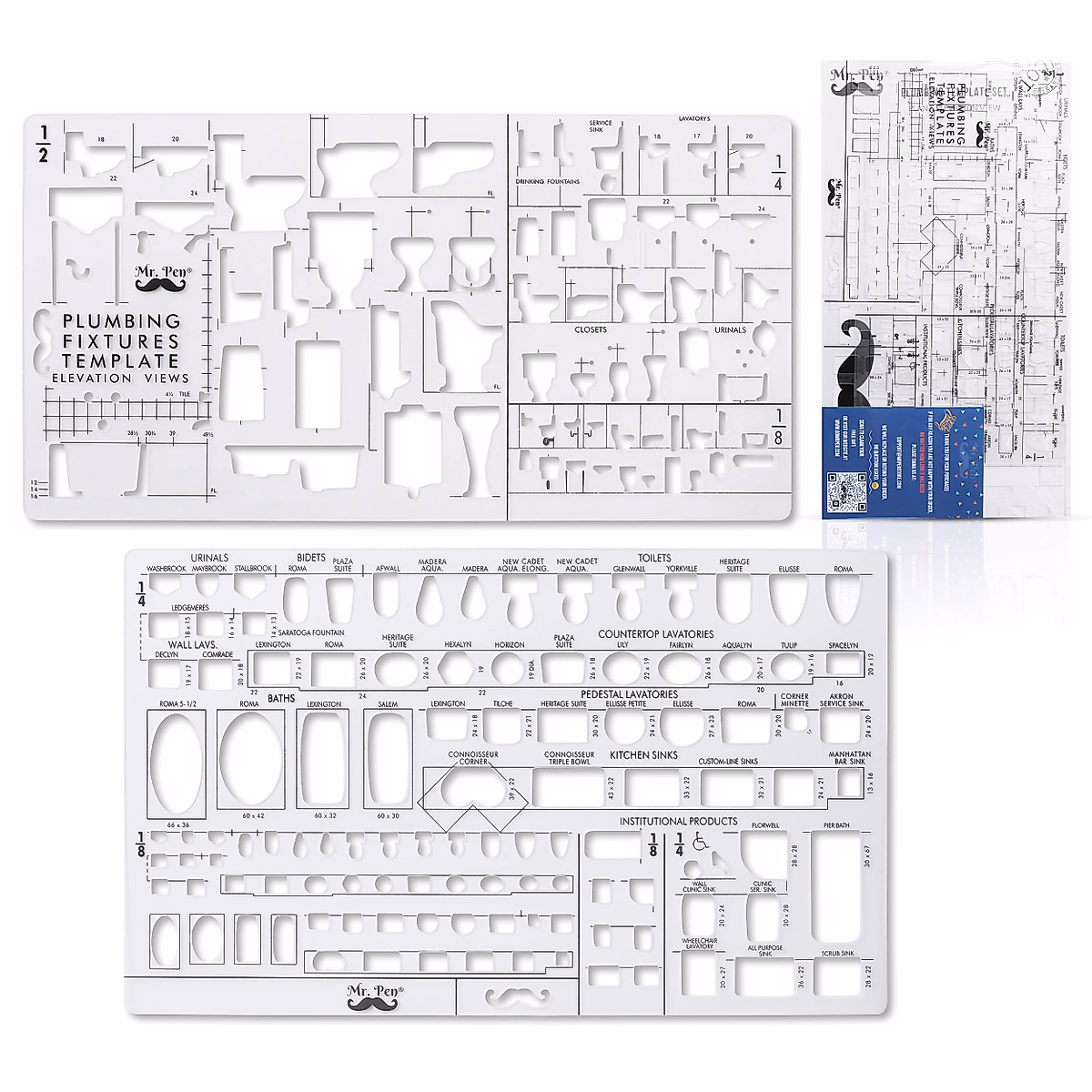 Mr. Pen- Plumbing Template, Architectural Templates, Bathroom Template, Toilet Template, Drafting Tools, Drawing Template, Template Architecture, Drafting Ruler Shapes, Stencils, Plumbing Fixtures