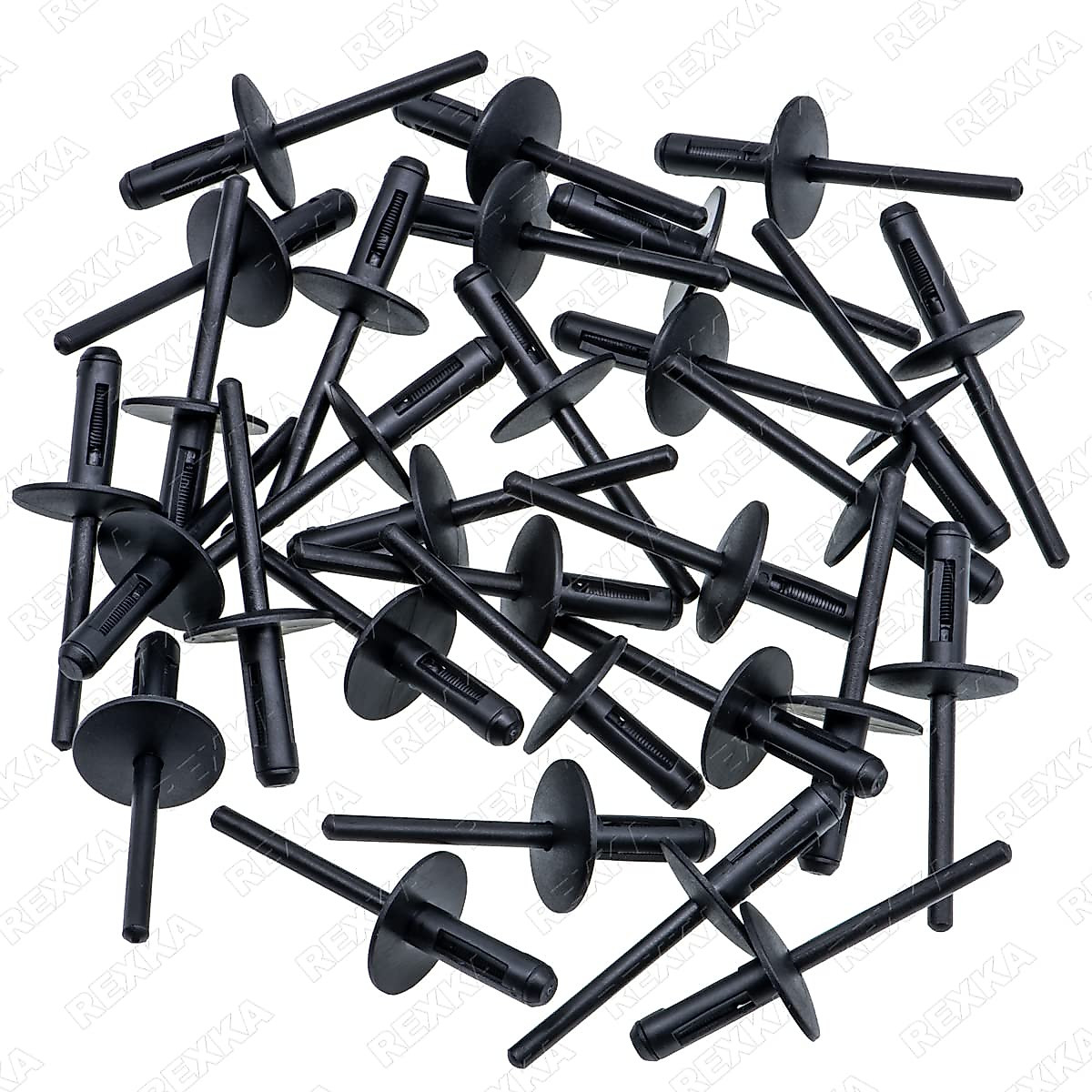 Rexka 30pcs Fender Liner Bumper Cover Wheel Arch Trim Cover Nylon Expanding Rivets for BMW 51777171004 X1 X3 X4 X5 X6 Series