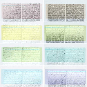 Reading Guide Highlight Strips (32 Pack) Colored Overlays Bookmarks Reading Tracking Rulers for Children, Teachers, and Dyslexics