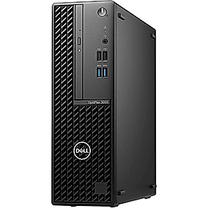 Dell OptiPlex 3000 SFF Small Form Factor Desktop Computer - 12th Gen Intel Core i3-12100 4-Core up to 4.3 GHz CPU, 16GB RAM, 4TB NVMe SSD + 1TB HDD, Intel UHD Graphics 730, DVD-RW, Windows 11 Pro