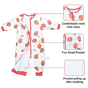 MooMoo Baby Sleep Sack with Feet 2.5 Tog Toddler Sleeping Sack for Winter Warm Wearable Blanket for Baby Cotton 18-24M