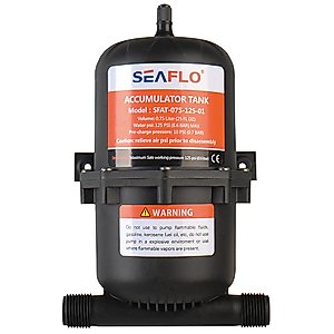 Seaflo 0.75/1.0 Liter Pressurized Accumulator Tank