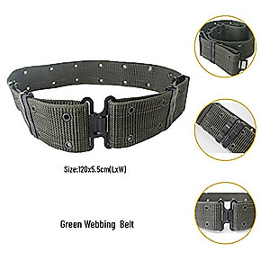 MT Multipurpose Military Alice Butt Pack, Molle Webbing Sling Bag for Daily Commuter Backpack Olive Drab