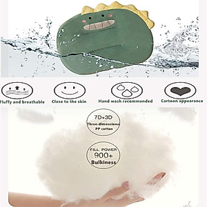 PUXU Cartoon Plush Animal Home Office Chair Student Round Padded Cushion Cute Cushion Plush Plush Decorative Cushion Often Cushion (42cm/16.5in,Strawberry Round)