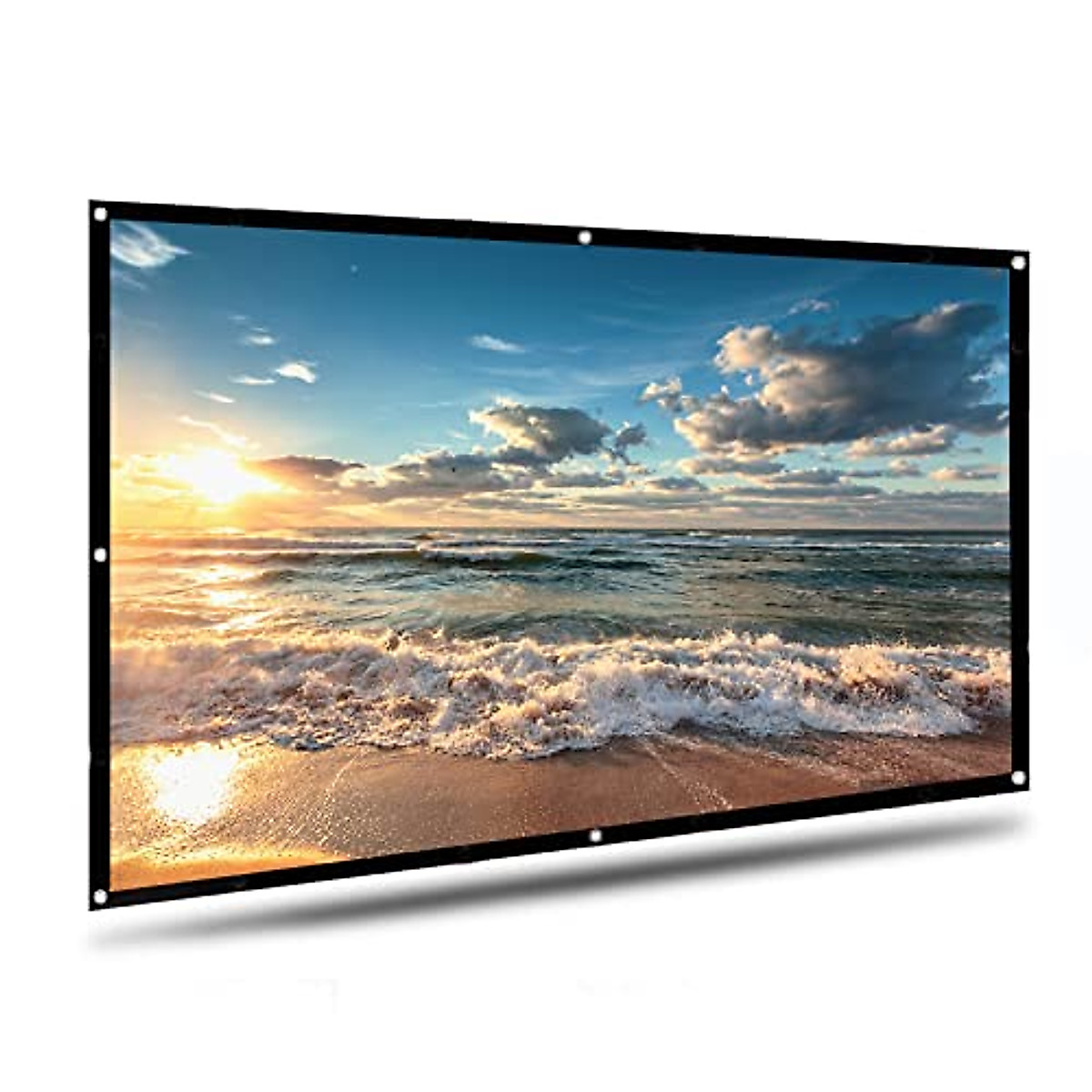 Goiaey Projection Screen Portable for Home Theater Outdoor Indoor Foldable Projector Movies Screens