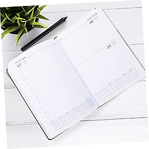 Tofficu 2024 Agenda Book Red Notebook Softcover Notebook Academic Planner 2024 Note Books Home Supply English Note Taking Book Schedule Planner Office Note Book Paper Calendar Book A5