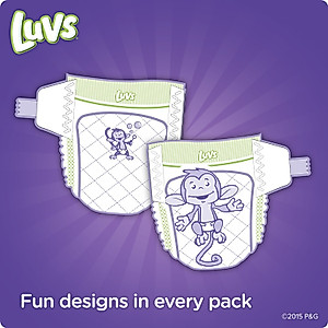 luvs diapers size 5, 140 count