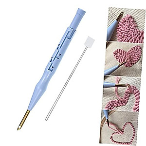 BETOOKY 2pcs Woolen Embroidery Weaving Tools Tool Embroidery Thread Punch Punch Hole Material Package Cross Stitching Punch Needle Stylus Tine Knitting Kits Embroidery Needle
